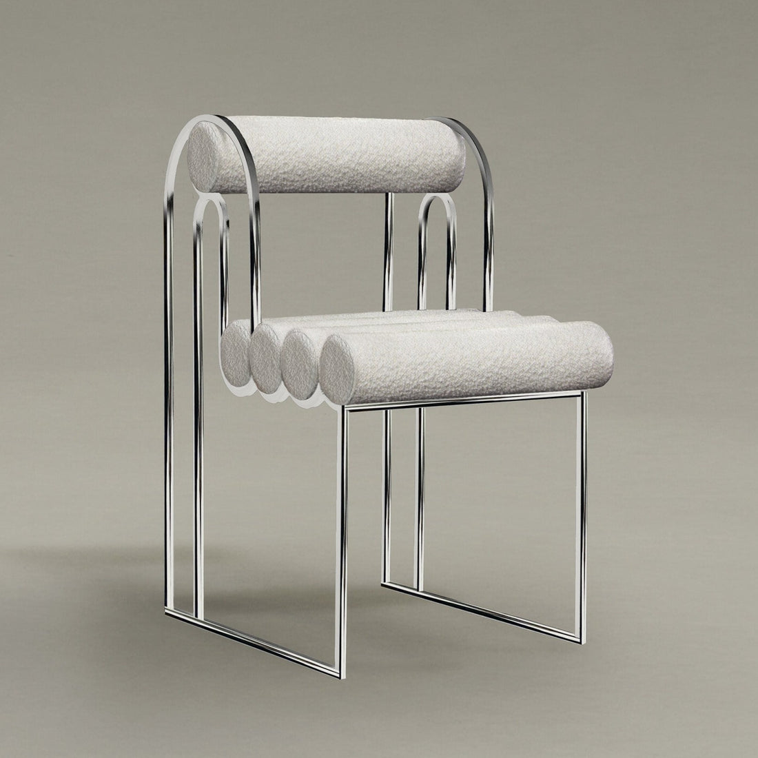 APOLLO DINING CHAIRIVORY BOUCLE – Bohinc Studio