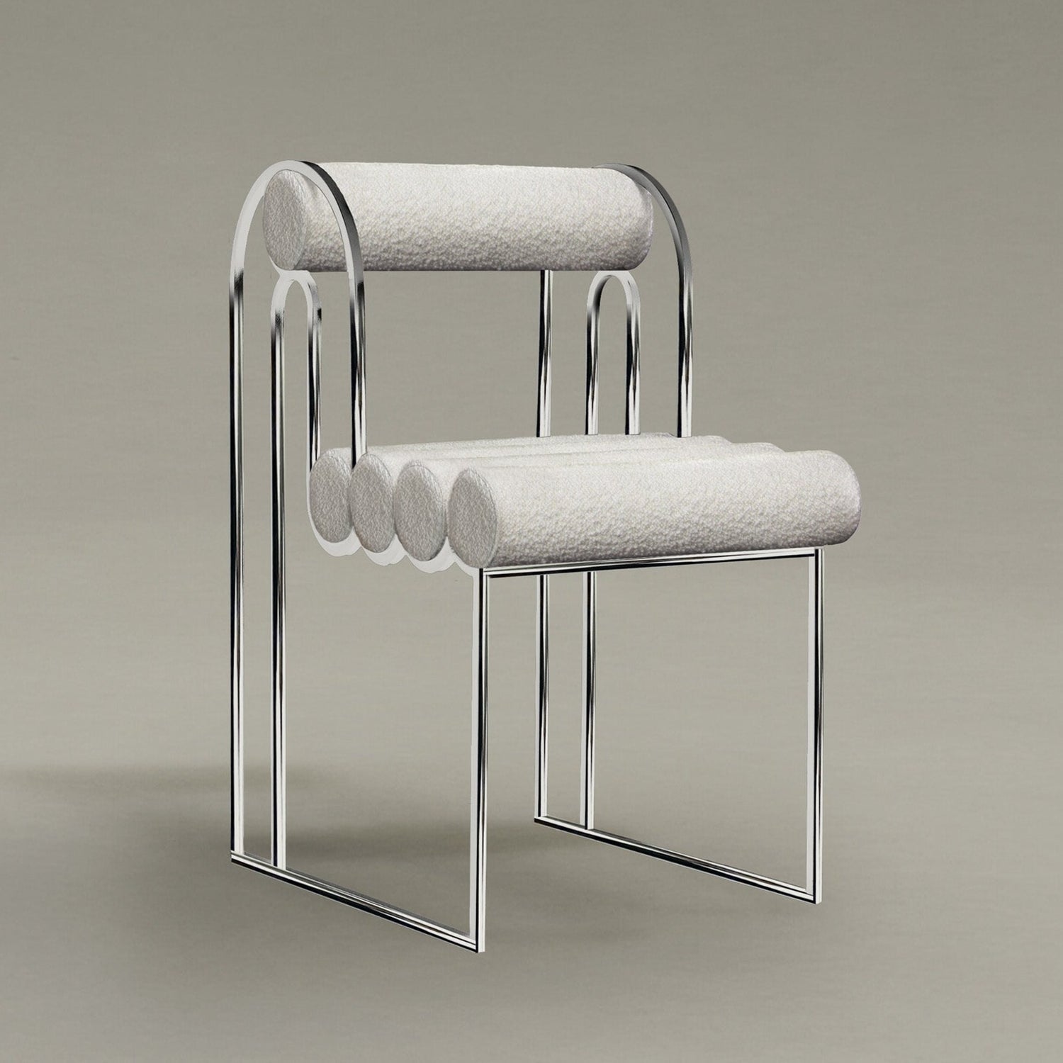 APOLLO DINING CHAIRIVORY BOUCLE – Bohinc Studio