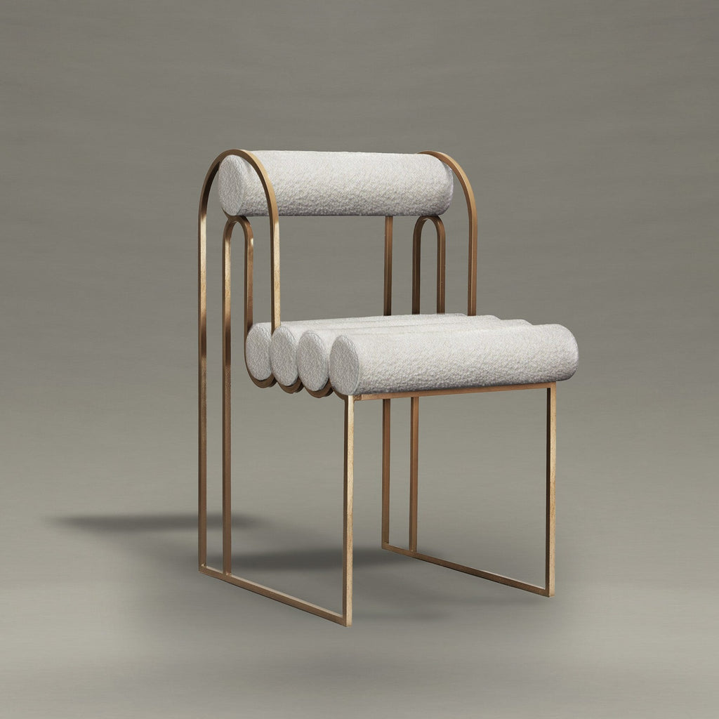 APOLLO DINING CHAIRIVORY BOUCLE – Bohinc Studio