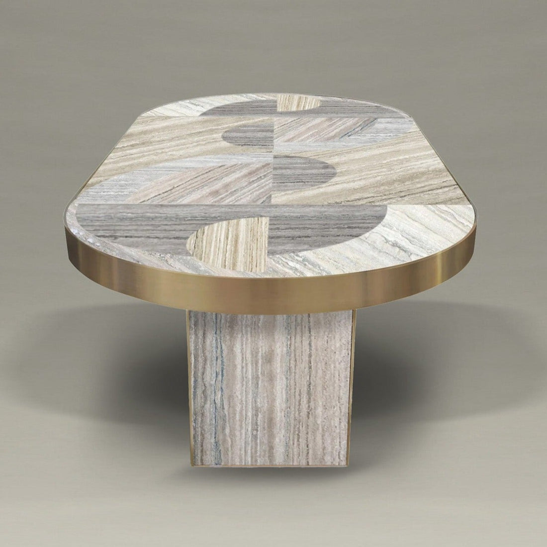 HALF MOON DINING TABLETRAVERTINE – Bohinc Studio